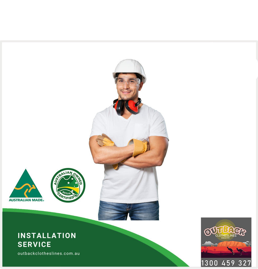 Ground Mount Clothesline Installation Services – Outback Clotheslines